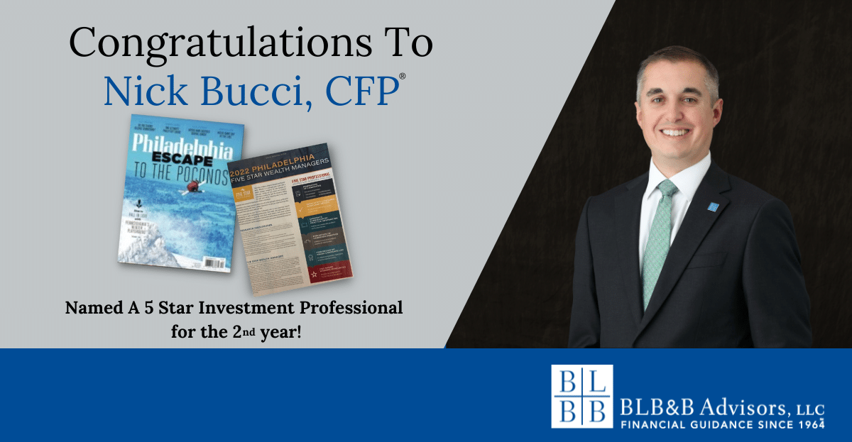 Congratulations Nick Bucci BLBB Advisors